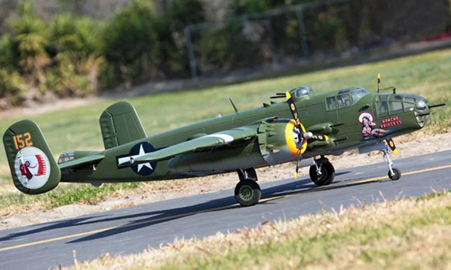 Super B 25 Mitchell Bomber RC Warbird Airplane B25 / Wingspan: 2000mm / RTF Version / Ready To ...