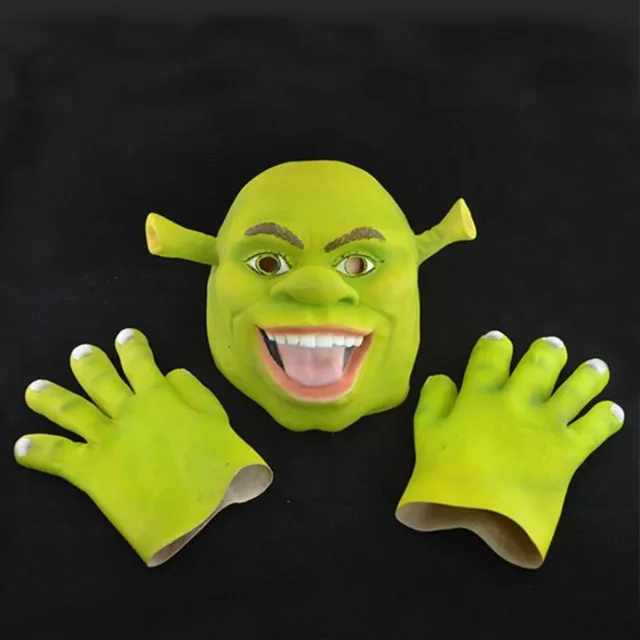 Aliexpress.com : Buy Full Head Eco friendly Latex Shrek Mask with ...