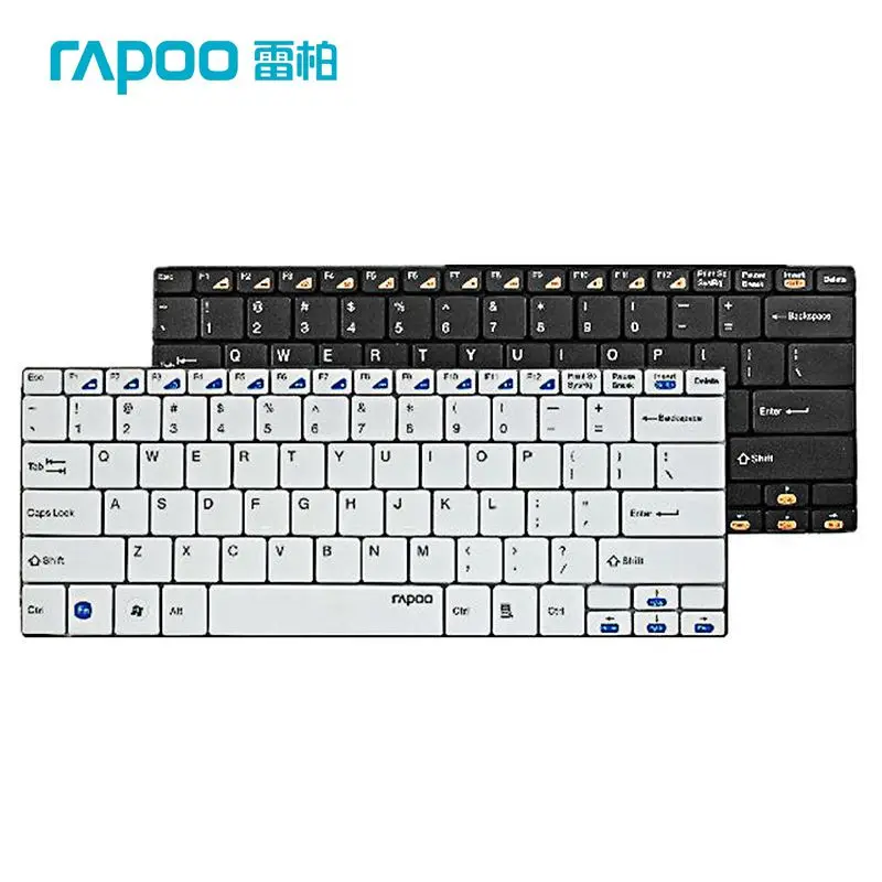 Rapoo E9050 Compacto Ultra delgado Teclado 2.4G Mini Wireless Gaming ...