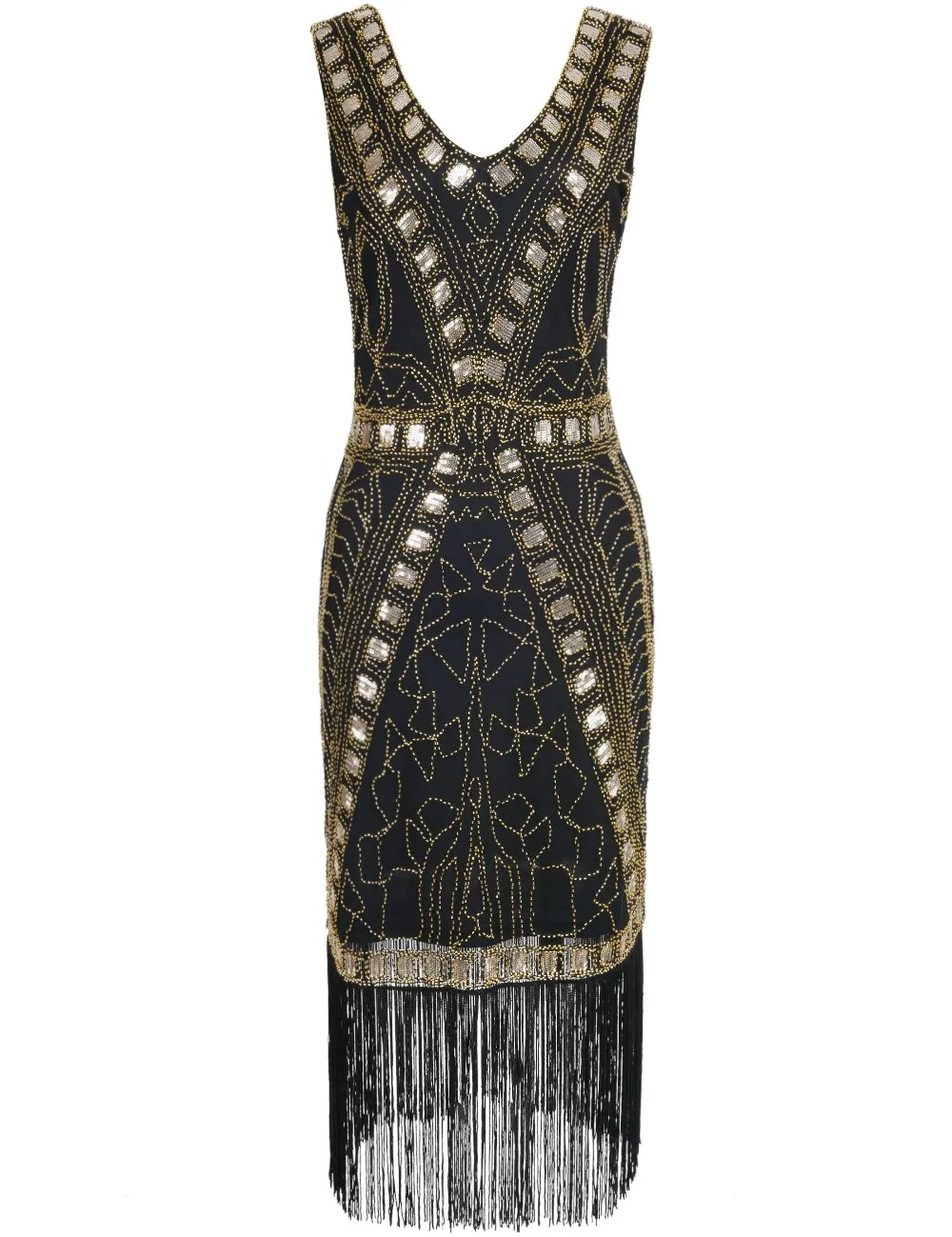 PrettyGuide Frauen 1920 s Flapper Kleid Art Deco Pailletten Inspiriert ...