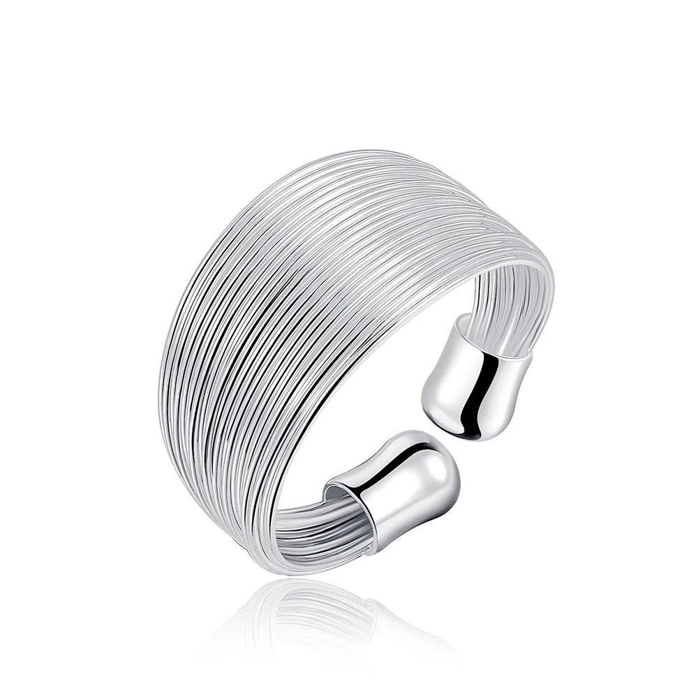 silver color ring charm women bohemian multi line LADY cute lovely nice ...