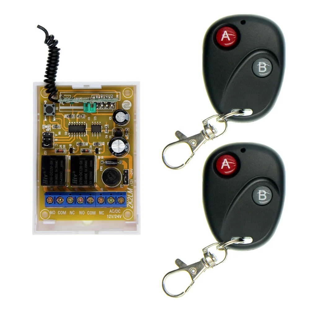 2 In 1 Dc 12v 24v 10a 2ch 2 Ch Rf Wireless Remote Control Switch System ...