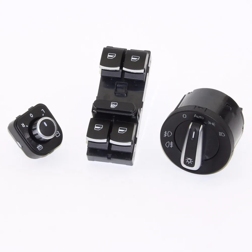 OEM-Chrome-Headlight-Switches-Side-Mirror-Push-Button-Master-Window ...