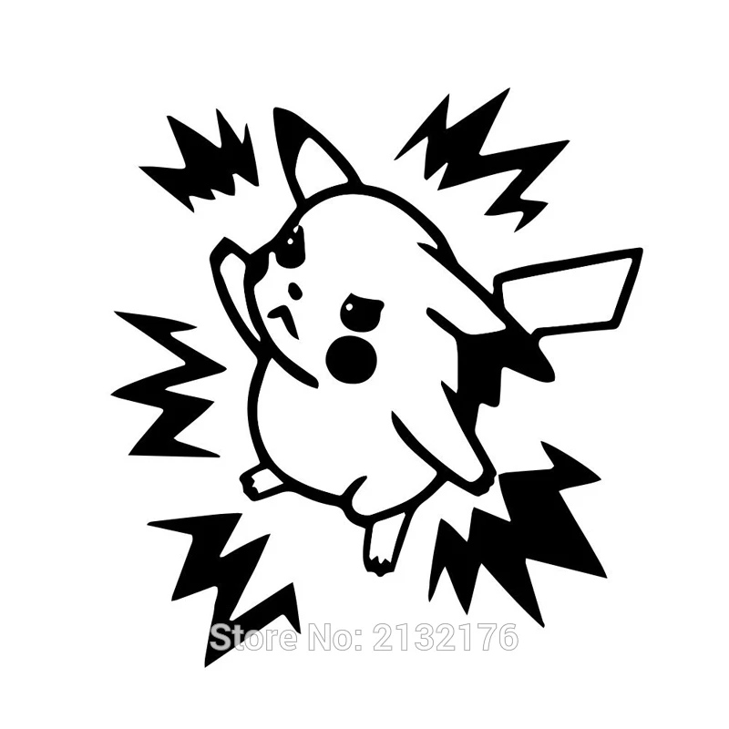 Ir Design2 Pikachu Pokemon Tarjeta de Juego Pared Etiqueta Troquelada ...