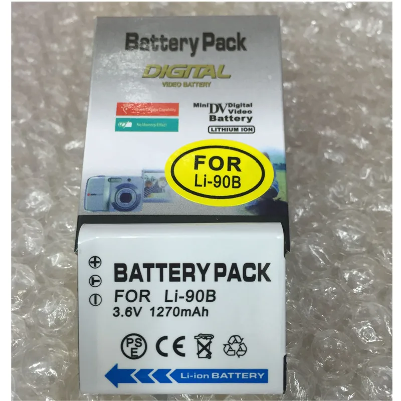 LI 90B LI 92B LI92B lithium batteries LI90B 90B Digital camera battery for Olympus XZ 2 SH 50 SH ...