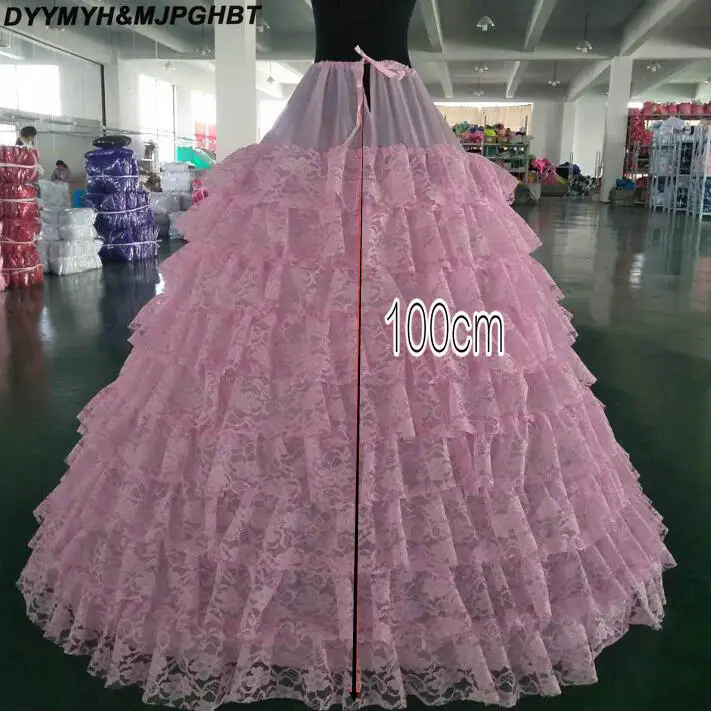 In Stock Lace 6 Hoop Ball Gown Petticoat Colorful Crinoline Underskirt ...