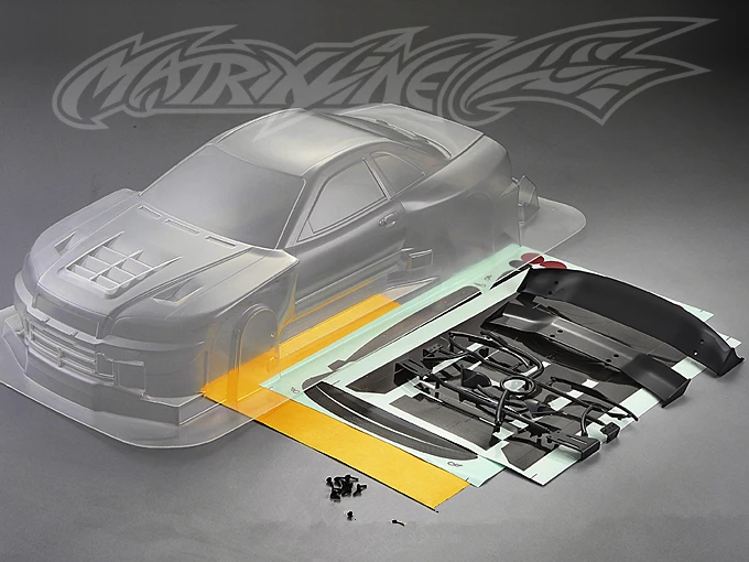 1set-GTR34-NISMO-1-10-drift-RC-PC-body-shell-195-width-Transparent ...