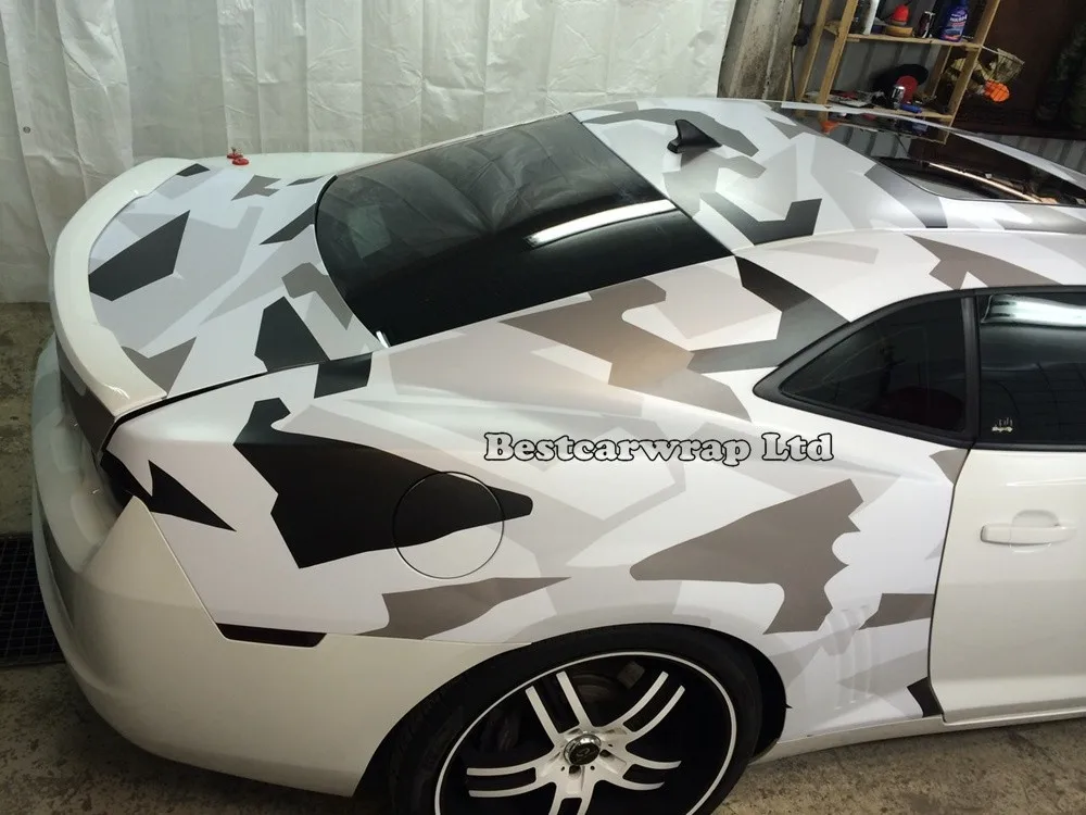 Snow Camo Vinyl Wrap