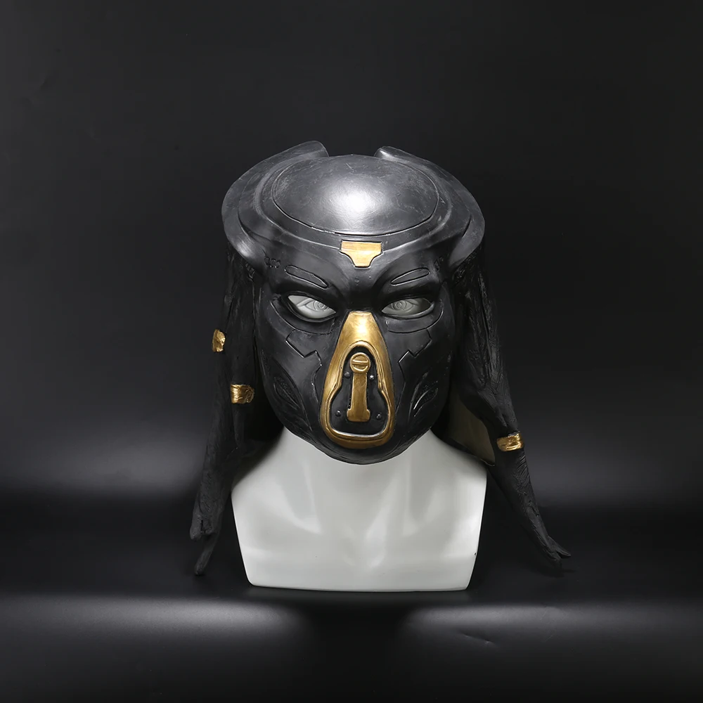 2018 New Movie The Predator Cosplay Mask Costume Helmet Props Antenna ...