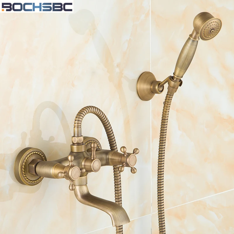 Bochsbc European Shower Set Antique Single Head Telephone Shower Head ...