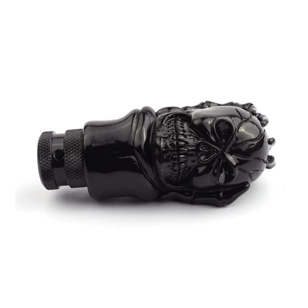 Black Skull Head Manual Transmission Car Gear Stick Shift Knob Shifter ...