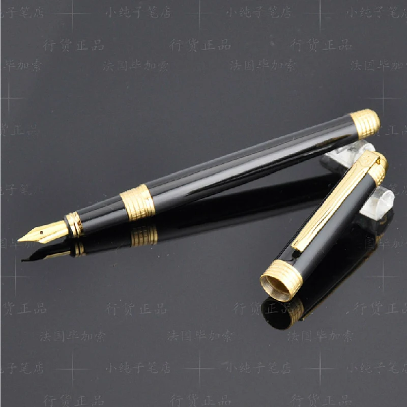 Picasso fountain pen the spatiotemporal 909 series of pure black gold ...