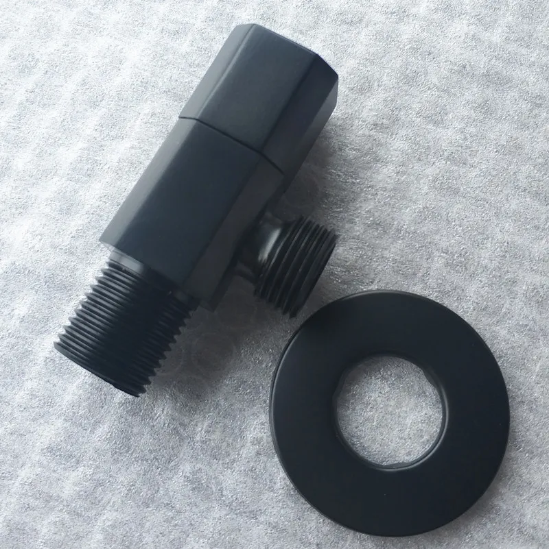 Solid Brass Square Angle Valves 1/2"Male x 1/2" Male Bathroom Bidet ...
