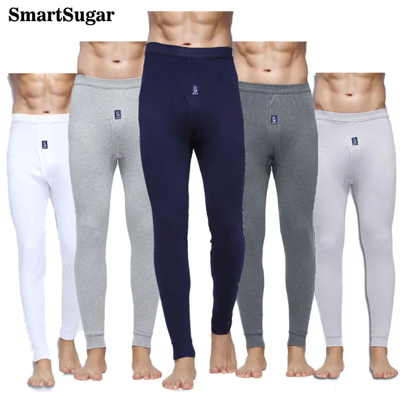 Thermo-Underwear-Men-100-Cotton-Slim-Winter-Underwear-Thermal-Pants ...