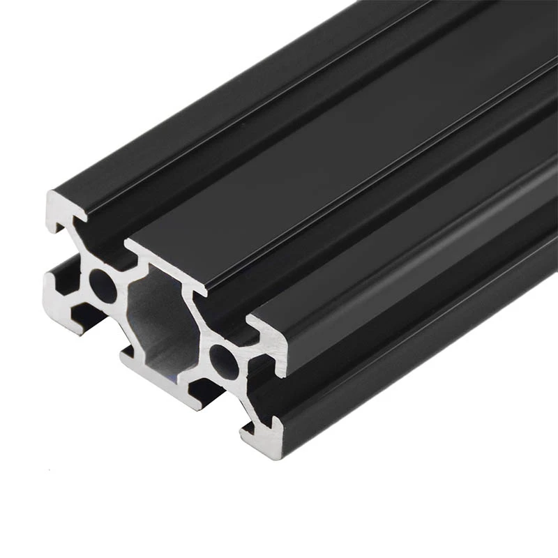 1PC BLACK 2040 European Standard Anodized Aluminum Profile Extrusion ...