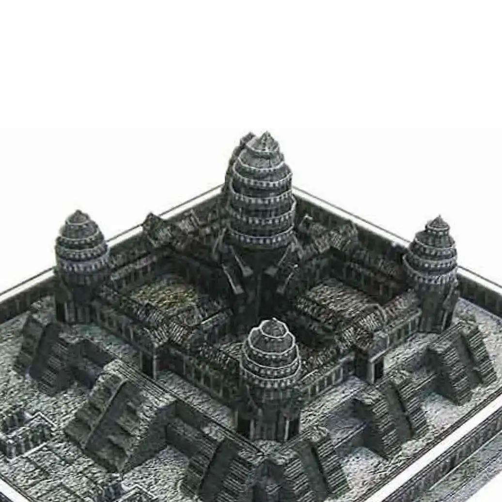 DIY Angkor Wat, Cambodia Craft Paper Model Architecture 3D DIY ...