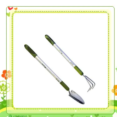 Gardening tools rake shovel stainless steel telescopic retractable ...