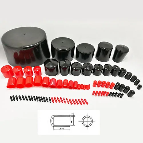 14mm Pvc End Cap Plastic Pinhole Fine Tube Steel Screw Bolt Thread Dust ...