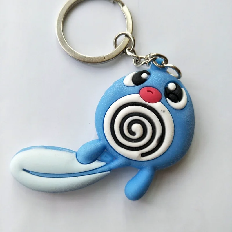 Anime Pokemon key chain Snorlax Poliwag Charmander Arcanine Psyduck ...