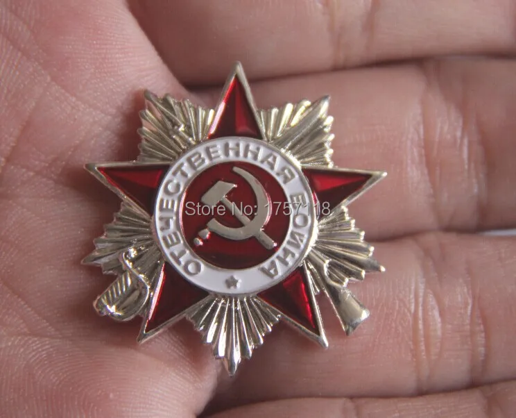Russia Medal soviet union Badge Emblem silvering Lapel pin Red ...