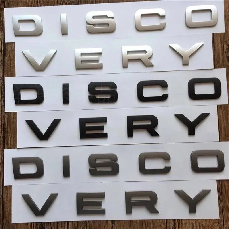 3d Abs Number Letters Words Discovery Car Rear Trunk Badge Emblem ...