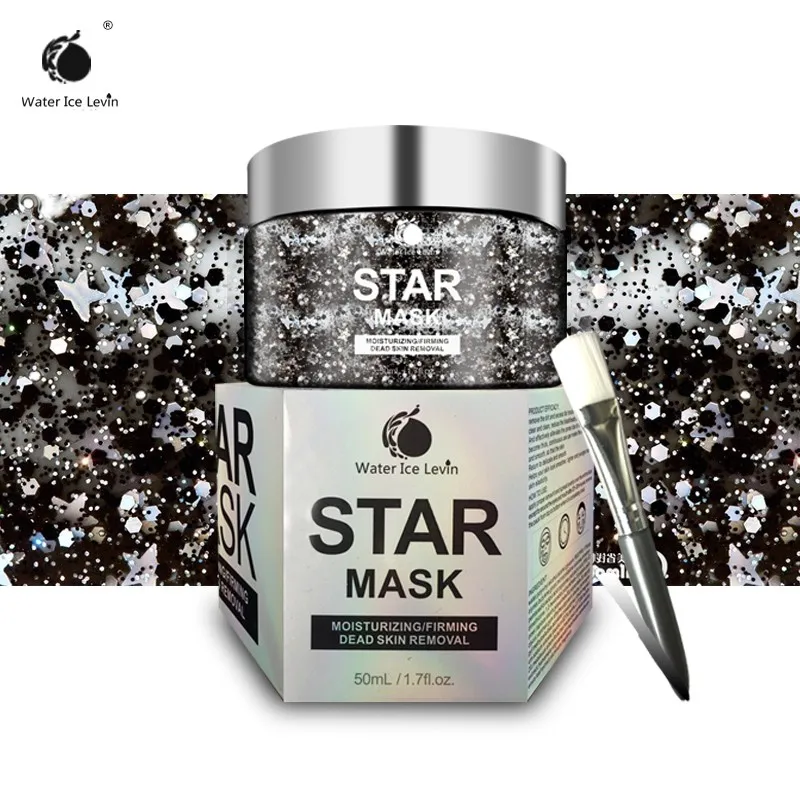 Glitter Gold Star Mask Shrink Pores Facial Mask Brightening ...