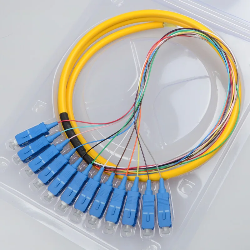 12-core-Fiber-Optic-Bundle-Pigtail-SC-Single-Mode-fiber-optical-SM-9 ...