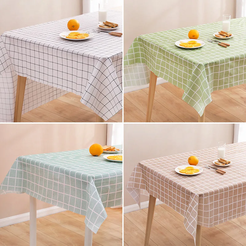 Simple Canvas Tartan Table Cloth Restaurant Home Hotel Meeting Desk ...