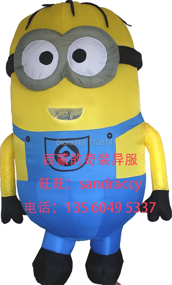 inflatable minions Despicable Me Kevin Dave Inflatable Minions two eyes ...