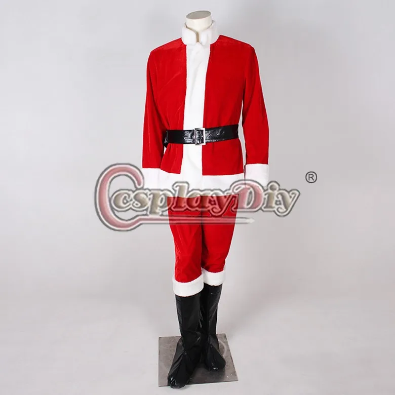 Cosplaydiy Custom Made Red Christmas Santa Claus Clothes Cosplay ...