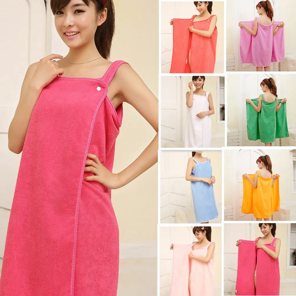 New Womens Superfine Absorbent Microfiber Fiber Wearable Bath Beach