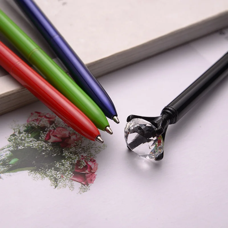 Crystal Ballpoint Pen Big Diamond Ballpen Fashion Business Pen ...