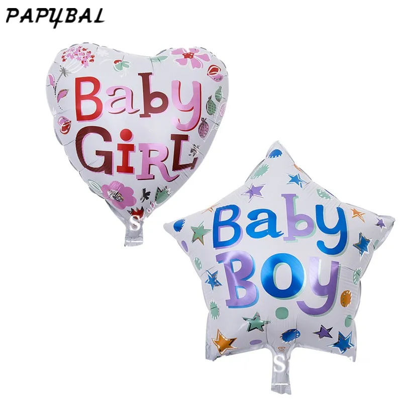 50 PiecesBaby birthday balloons pink ash aluminum foil Balloon Birthday ...