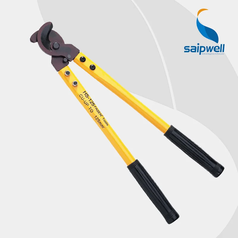 Saipwell HS 125 Effortlessly Long arm Cable Cutters Ratchet style ...