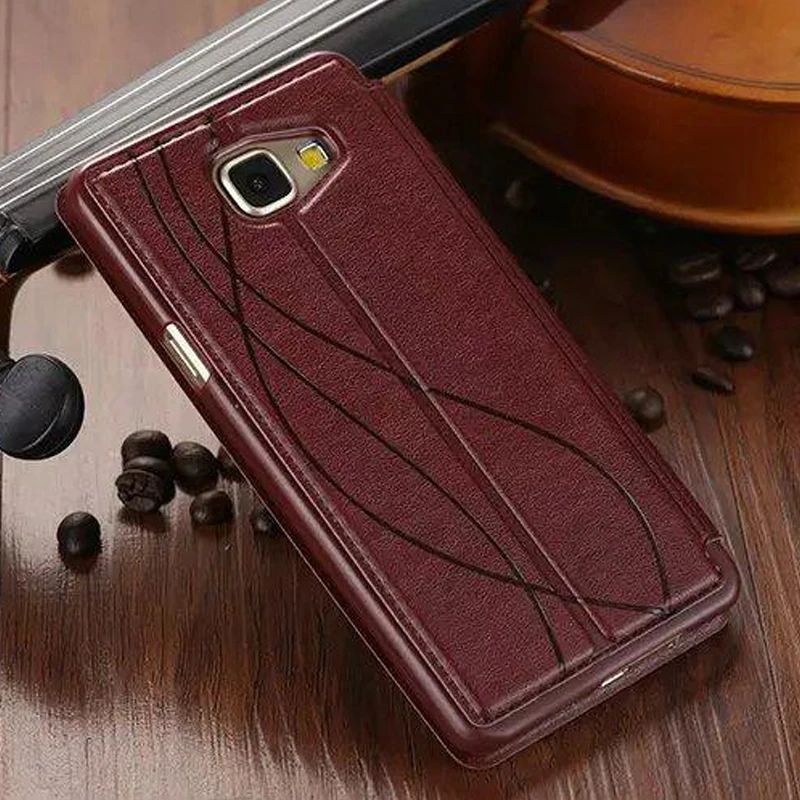Leather case For Samsung Galaxy a7 / a7 2016 a7100 / a7 2017 case ...