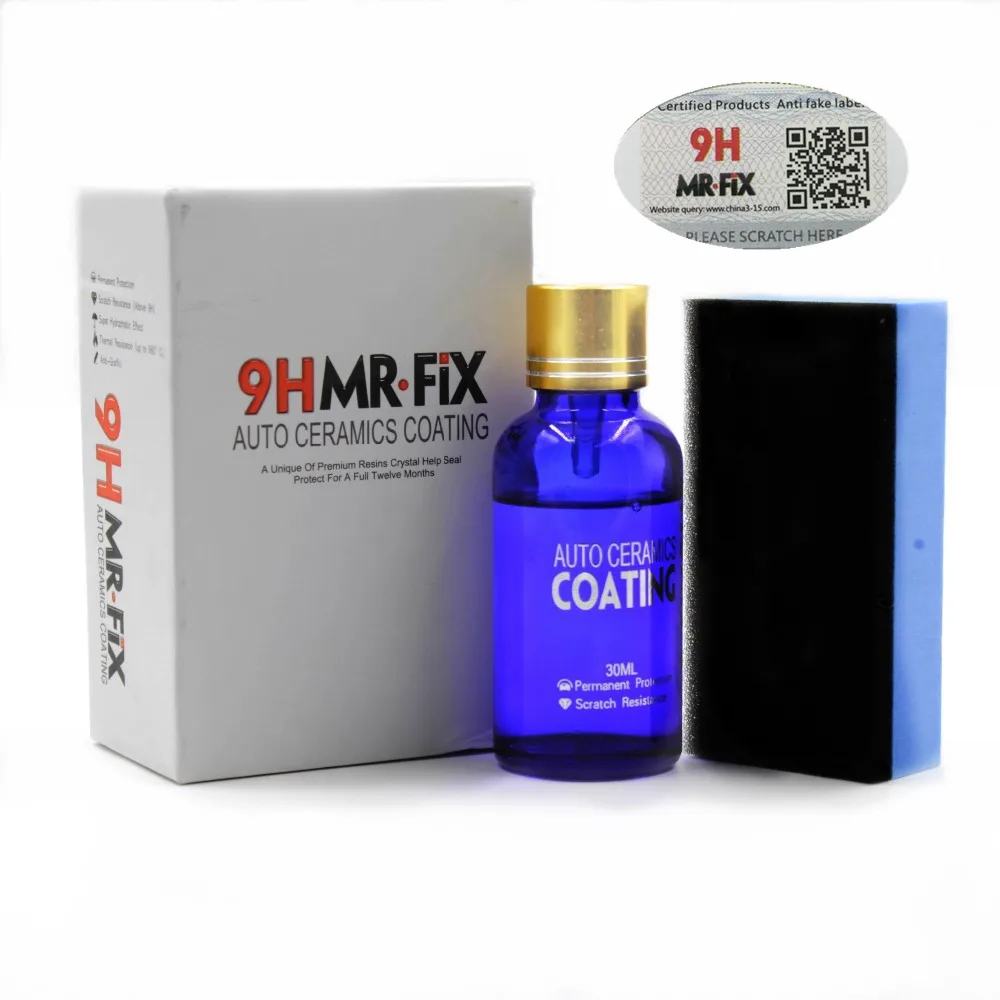 Mr Fix 9 H revestimiento cerámico de vidrio líquido lámina protectora 30 ML abrigo súper ...