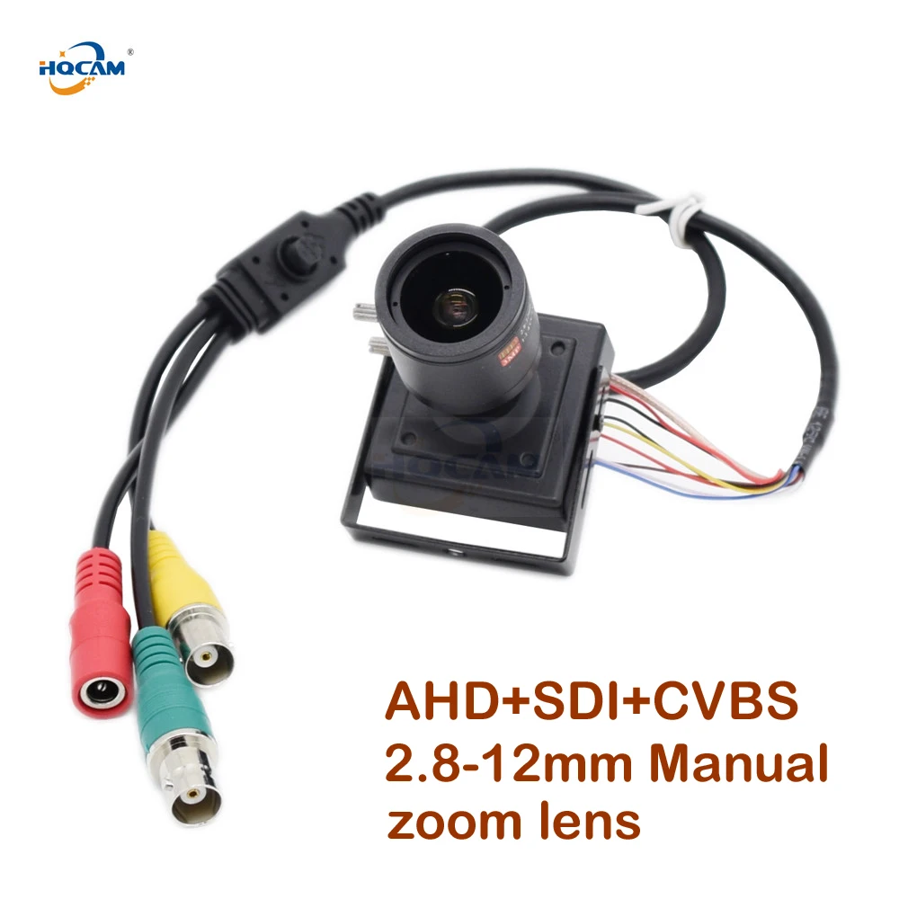 HQCAM 50fps 60fps AHD+SDI+CVBS 1080P EX / HD SDI Camera 2.8 12mm Manual ...