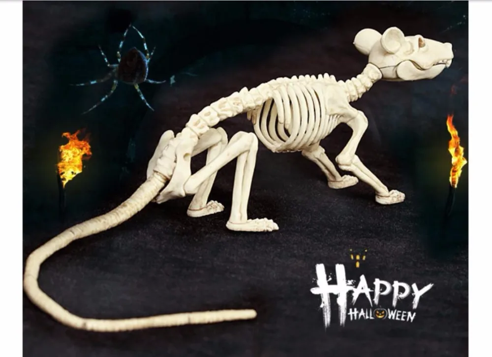 Esqueleto de animal de rata de simulación, modelo de Mini ratón, hueso ...