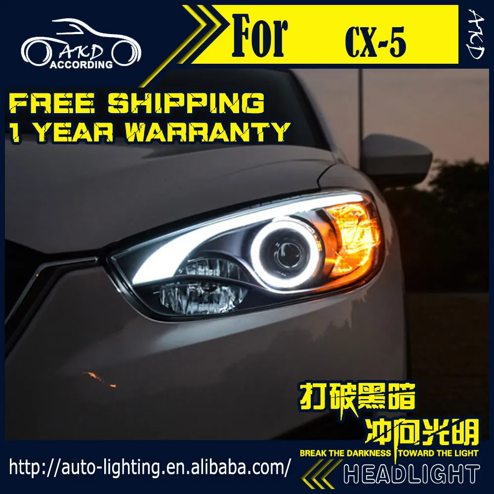 AKD Car Styling Head Lamp for Mazda CX 5 Headlights 2012 2016 CX 5 LED Headlight LED DRL D2H Hid ...