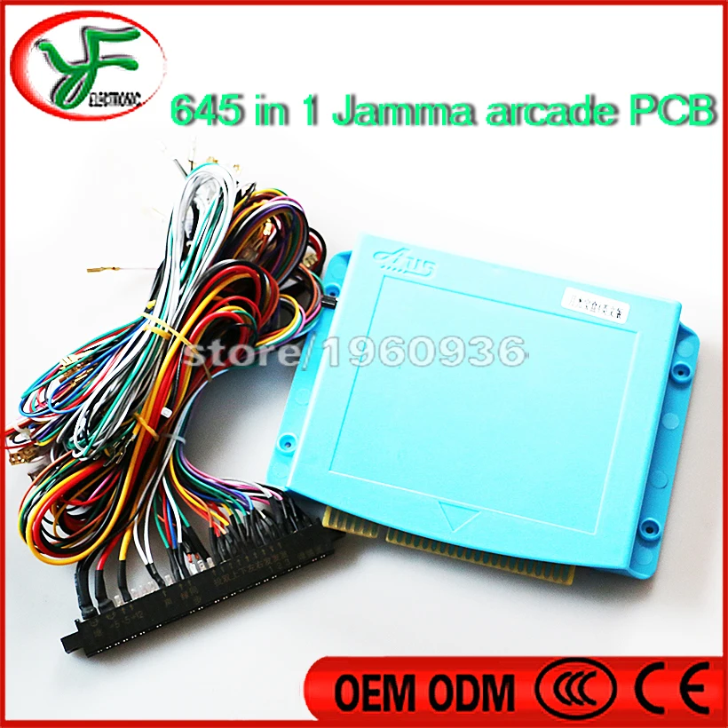 Nueva llegada Original 645 en 1 Jamma Arcade PCB HD VGA salida Multi ...