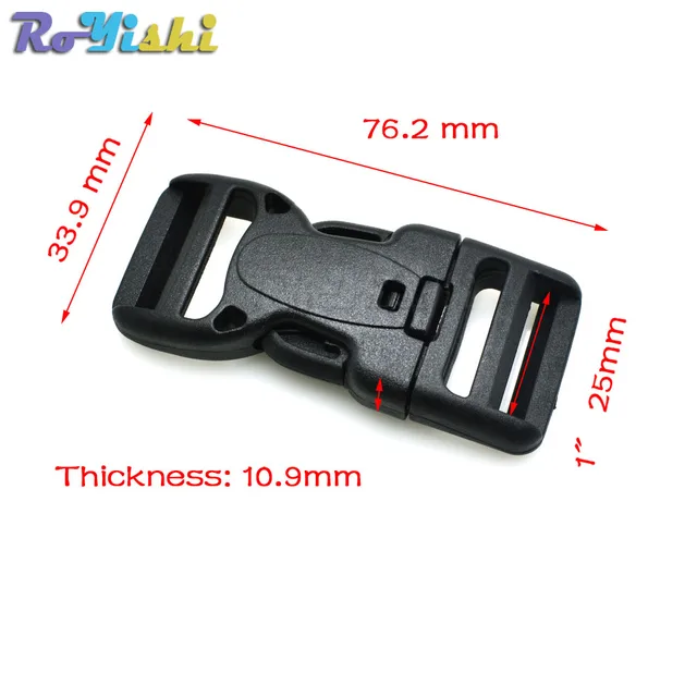 Plastic Dual Adjustable & Security Double Lock Buckle for Tactical ...