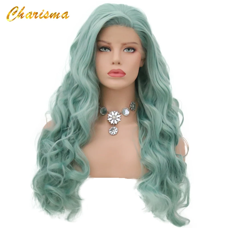 Charisma Synthetic Lace Front Wig Long Body Wave 24'' High Temperature ...