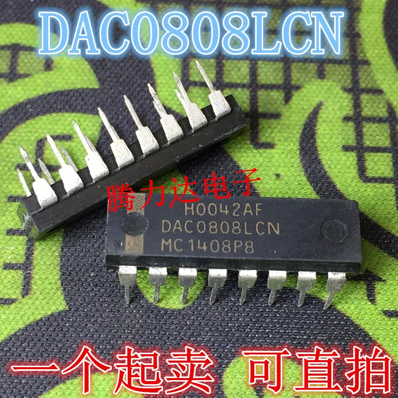 10pcs/lot DAC0808LCN DAC0808 0808 IC CONVERTER D/A 8BIT 16 DIP . In ...
