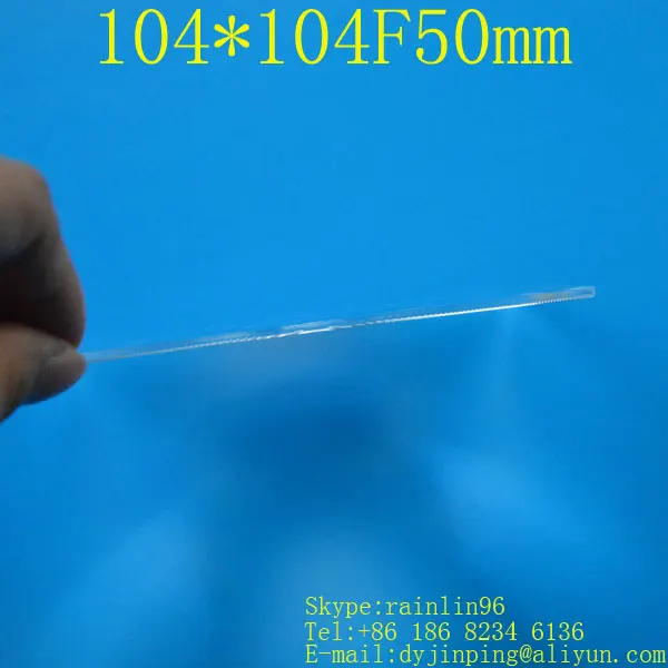 104*104MM Square Fresnel Lens Focal length 50mm,Concentrated ...