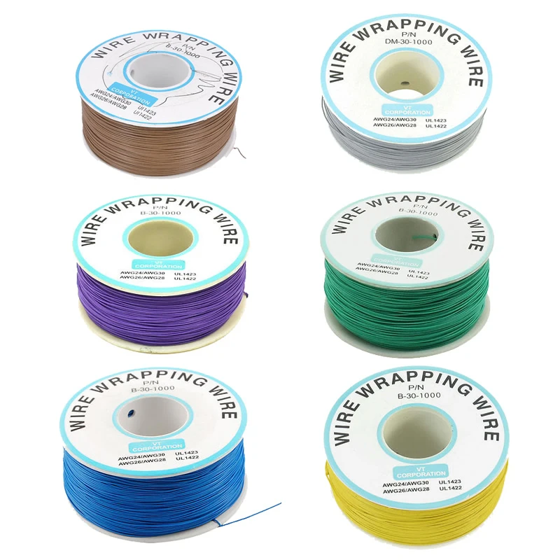 hot-selling-300M-30AWG-Tin-Plated-Copper-Wire-Insulation-Test-Wrapping ...
