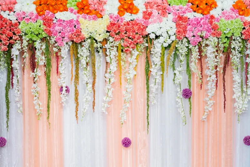 Wedding Backdrop Flower Design Background For Photography D-1786 ...