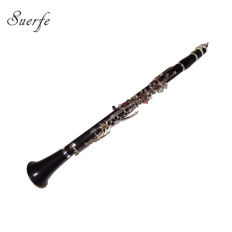 clarinete Professional Ebony Clarinet Italy Pads 17 keys with ABS Case ...