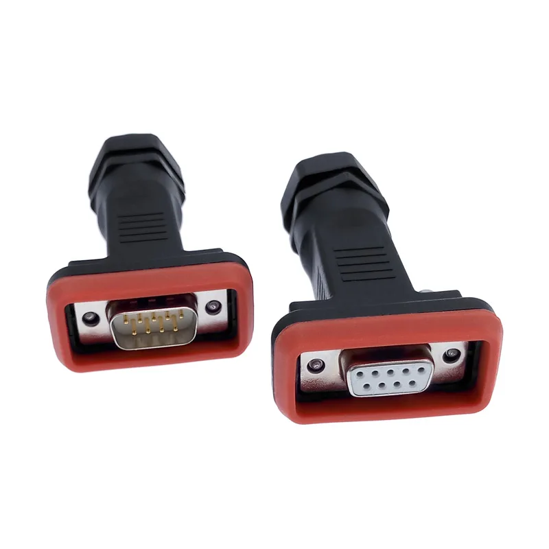 DB9-connector-cable-waterproof-shell-IP67-male-female-D-SUB-welded-wire ...
