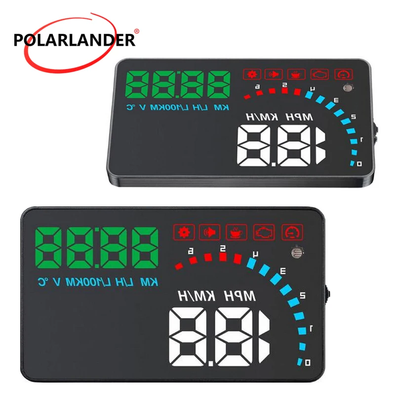 Electronic Head Up Display OBD2 HUD 4'' Car D1000 Head Up Display Speed ...