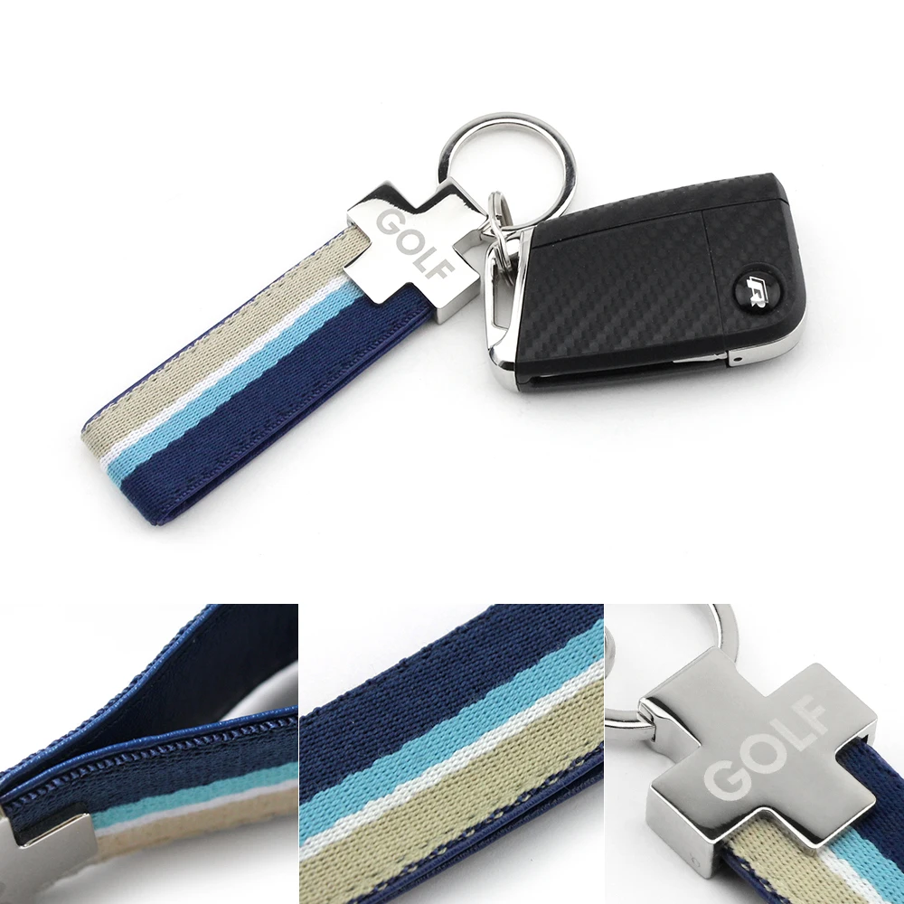 1pc Car Keychain Key Chain KeyRings Key Ring Fob Fit For BMW VW Golf ...